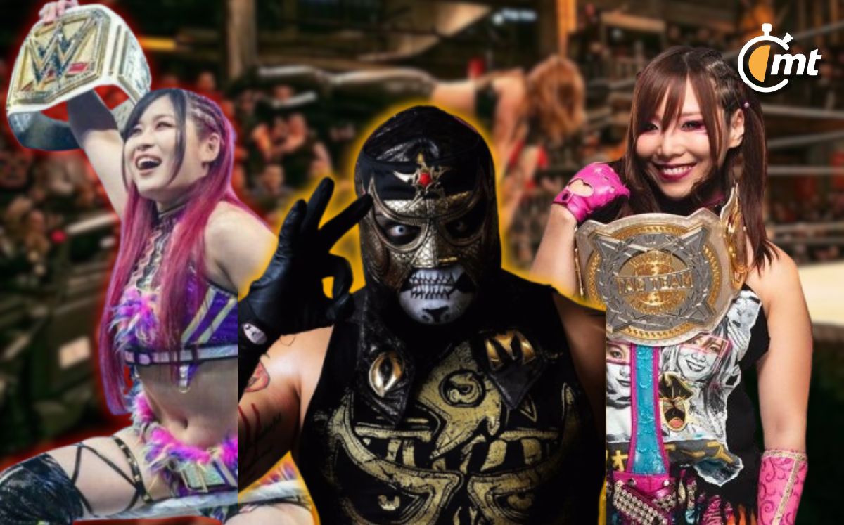 El día que Pentagon Jr. luchó contra dos CAMPEONAS de WWE | VIDEO