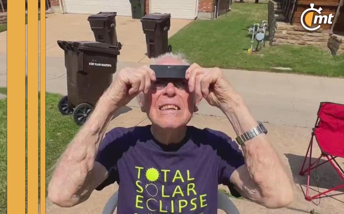 Eclipse solar 2024: Hombre de 105 años afirma que ya ha visto 13