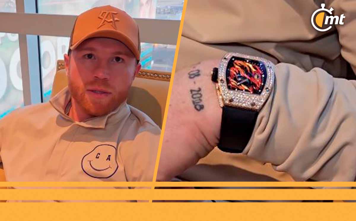 Canelo Álvarez presume reloj de 1.5 millones de dólares