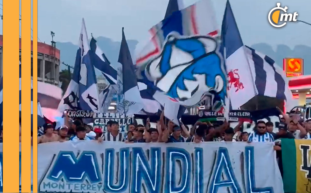 ‘Tú no vas al Mundial’, así la caravana de afición Rayada | VIDEO