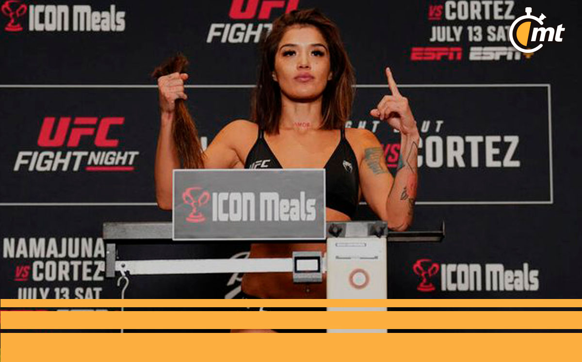 Tracy Cortez, peleadora UFC, debió cortarse el pelo para dar el peso
