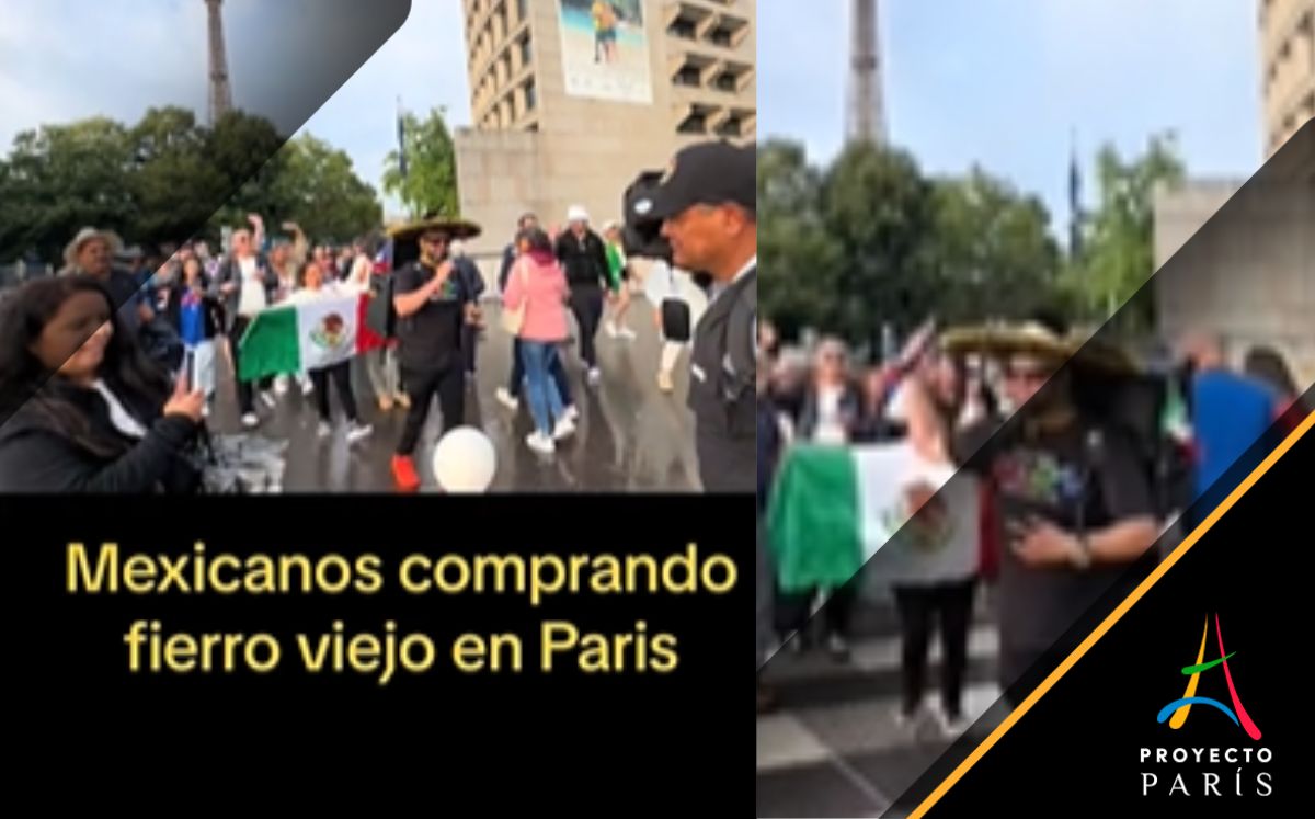 Mexicano pone ambiente en París al poner “Fierro viejo”; video viral