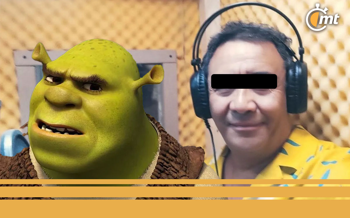 Revelan primera foto del actor de doblaje de Shrek, Alfonso ‘N’