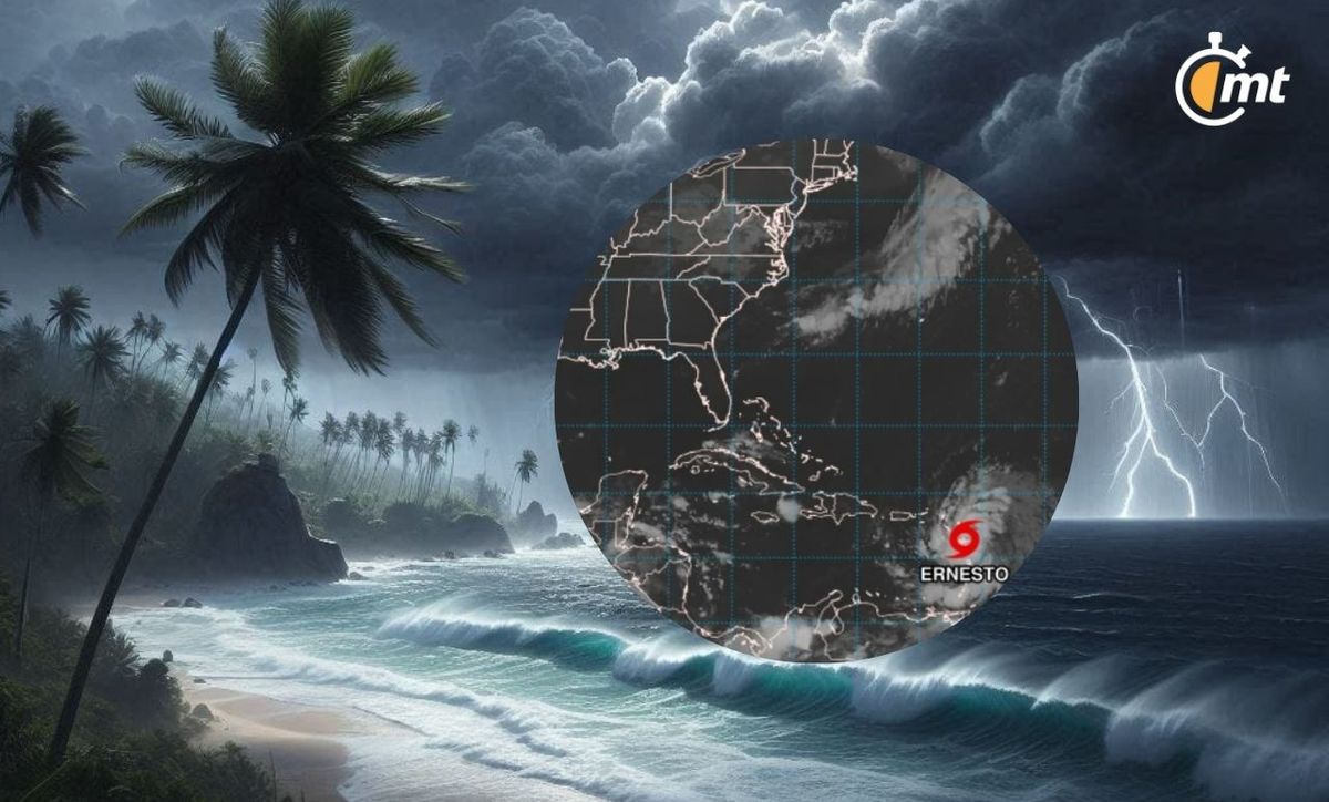 Se forma la tormenta tropical Ernesto en el Atlántico; conoce la ruta