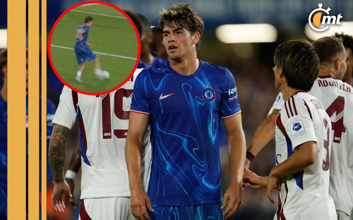 Marc Guiu, del Chelsea, tuvo una increíble falla sin portero VIDEO