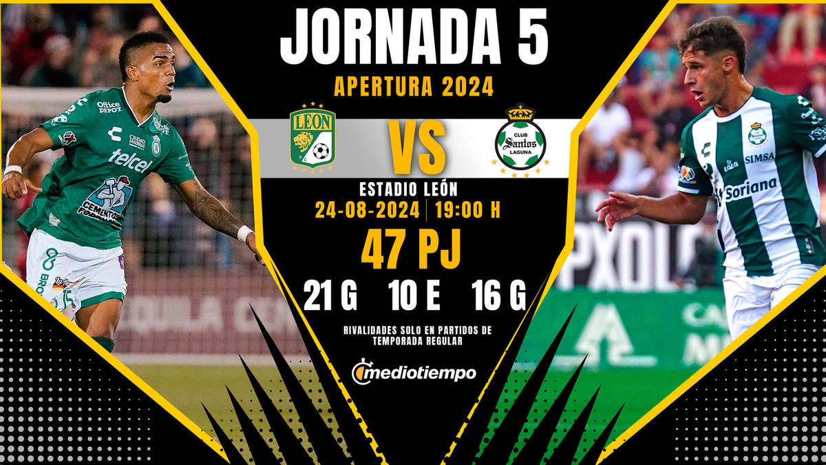 León vs. Santos: a qué hora y dónde VER en vivo partido de Liga MX