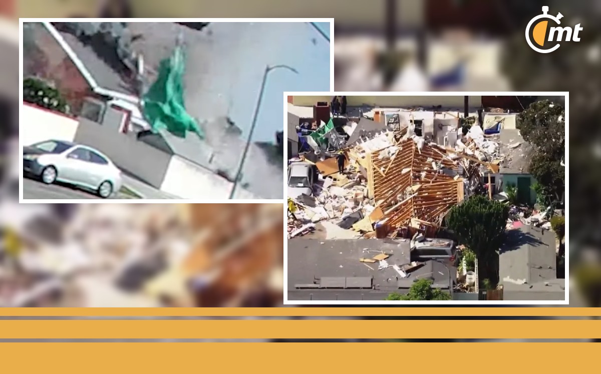 Casa en Long Beach, California EXPLOTA y deja un herido | VIDEO