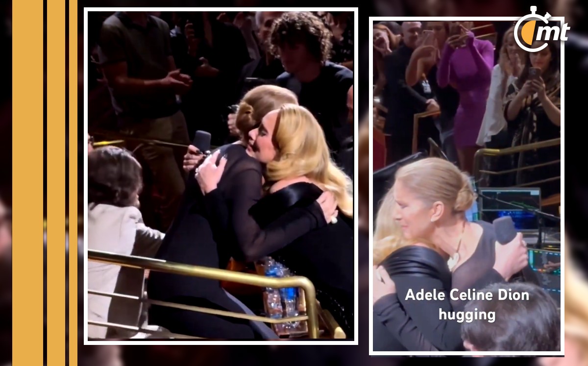 Adele rompe en LLANTO al ver a Celine Dion entre el público