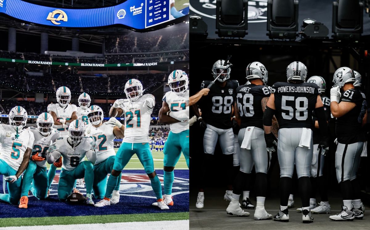NFL Semana 11: A qué hora y donde ver Dolphins vs Raiders HOY EN VIVO
