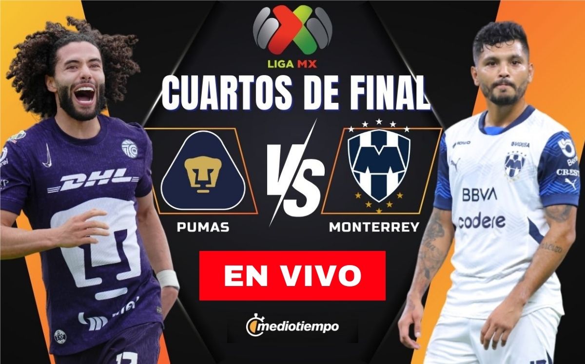 Pumas vs Rayados EN VIVO. Transmisión ONLINE Partido Liga MX HOY 2024