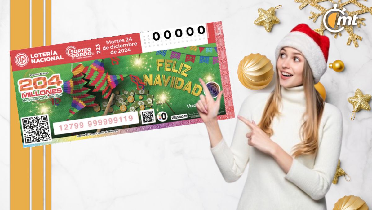 Lotería Nacional; horario y dónde ver Sorteo Gordo de Navidad 2024