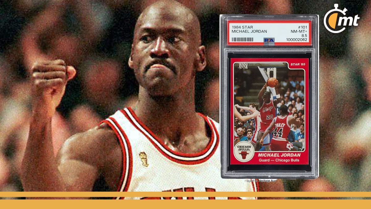 Subastarán tarjeta de Michael Jordan como novato en 8 millones