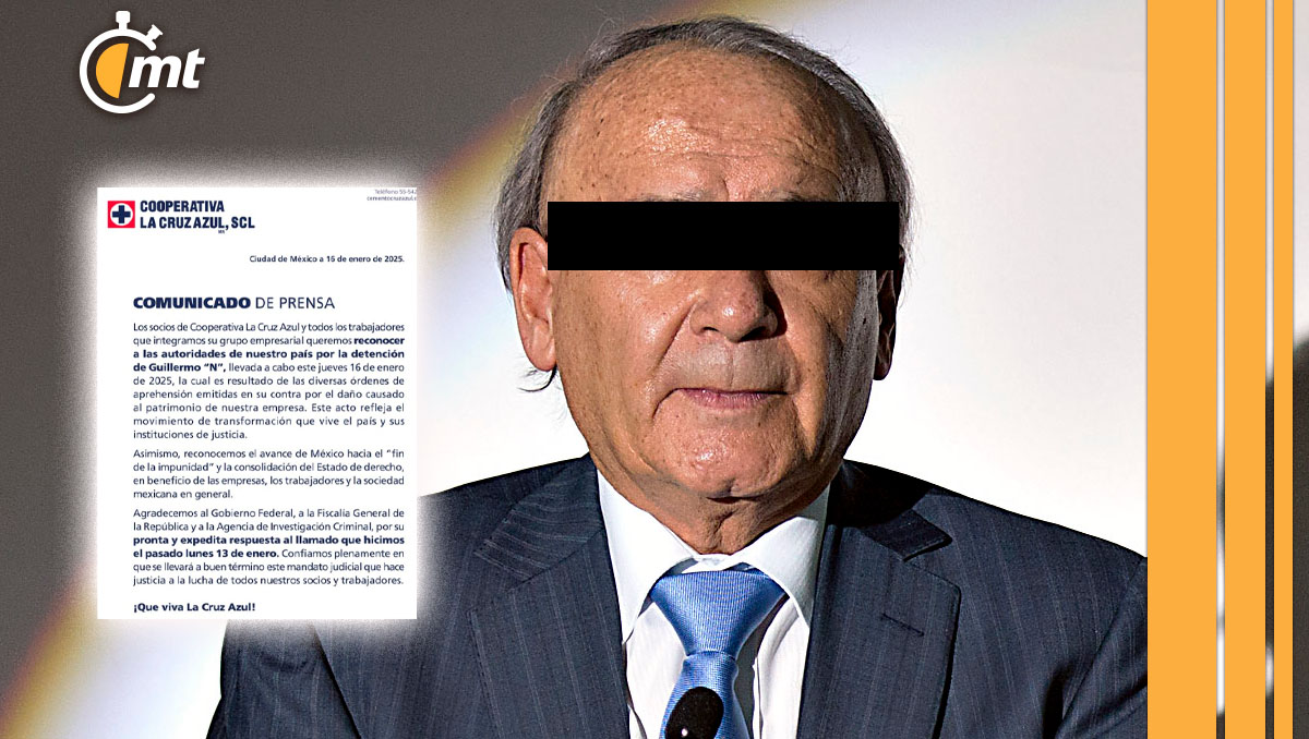 Cooperativa La Cruz Azul aplaude detención de Billy Álvarez