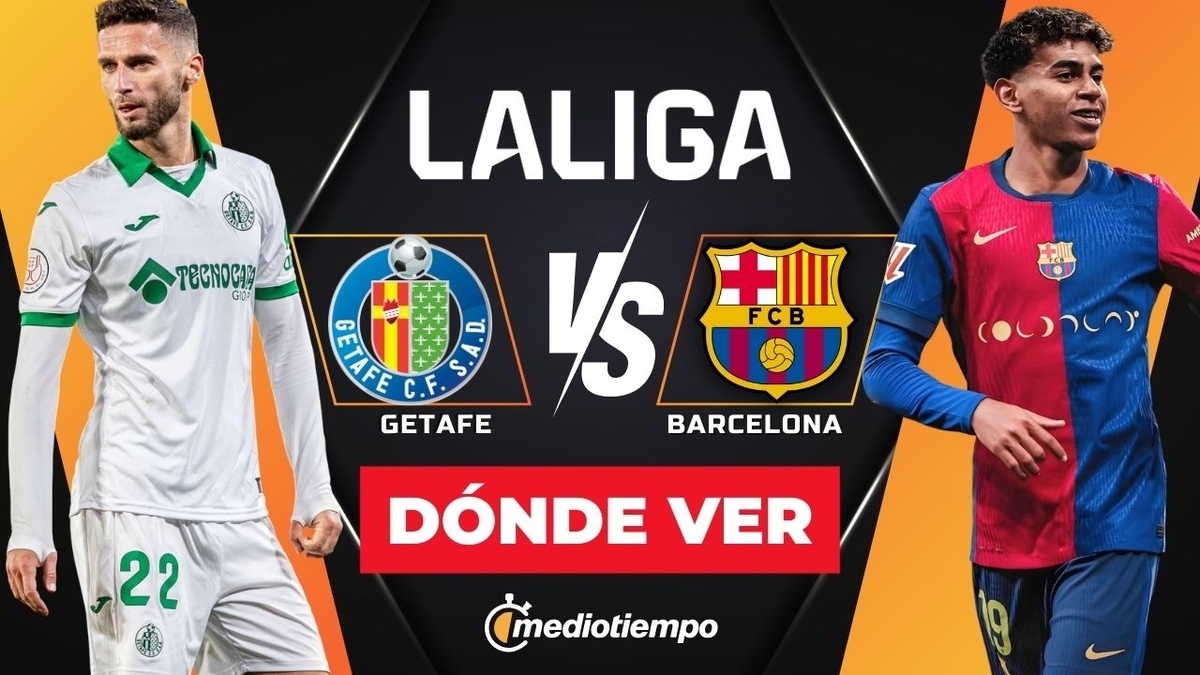Dónde y a qué hora ver Getafe vs Barcelona EN VIVO LaLiga 2025
