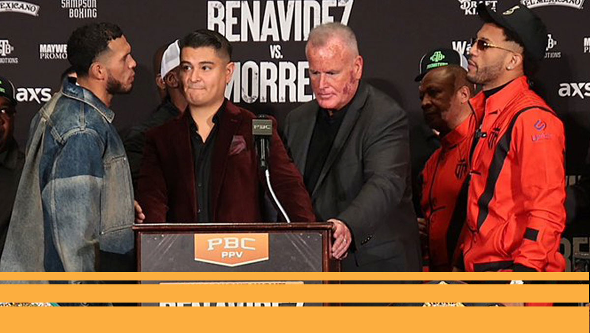 Benavidez y Morrell se calentaron en tensa conferencia de prensa
