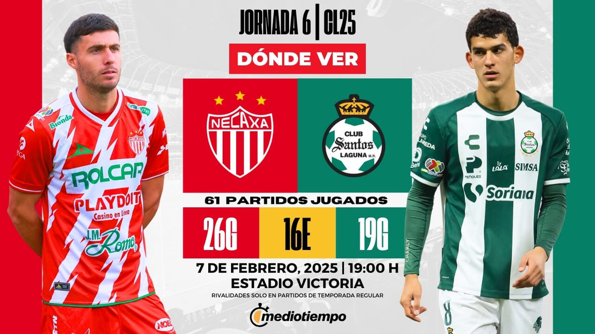 Necaxa vs Santos: dónde y a qué hora ver partido EN VIVO Liga MX 2025