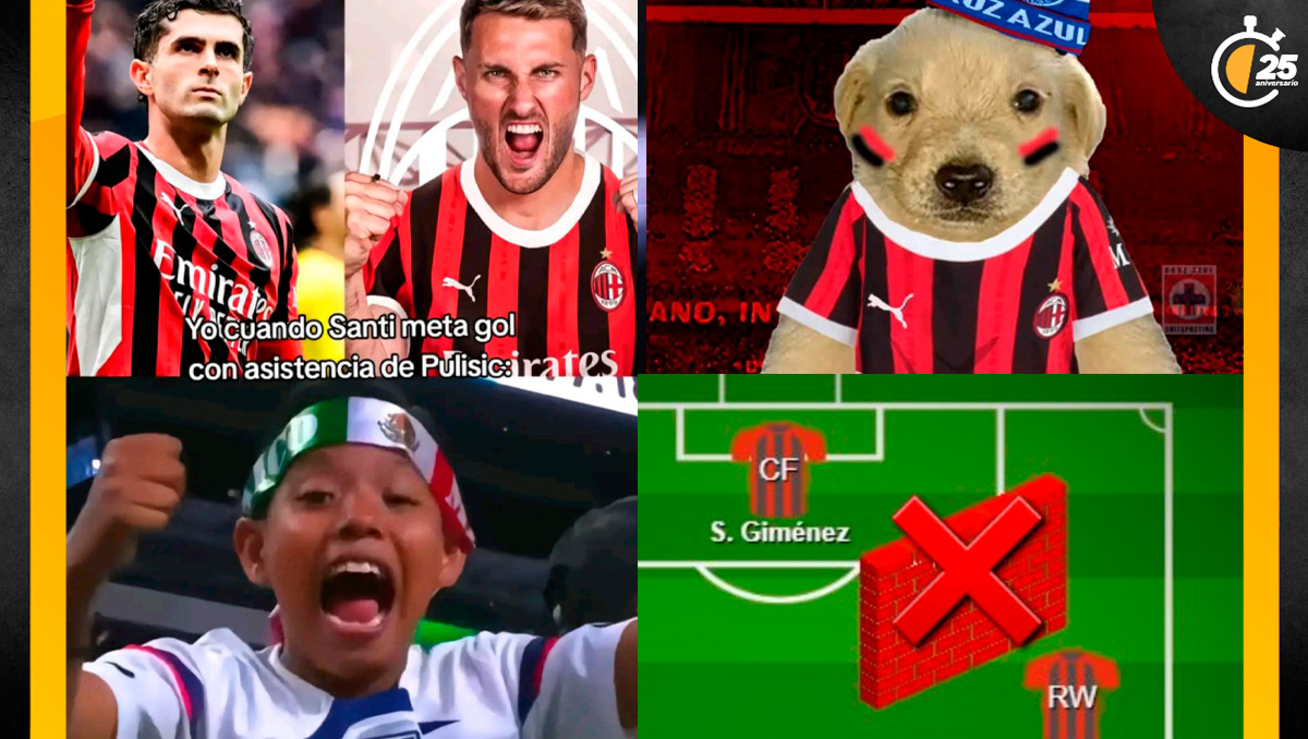 Memes del gol de Santiago Giménez en su debut en Serie A con el Milan