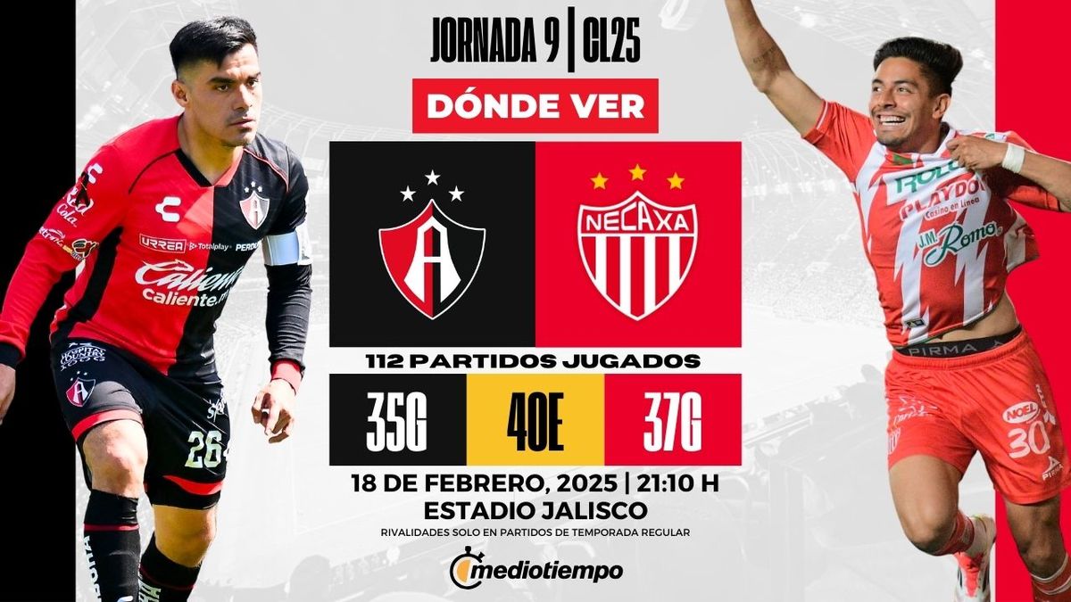 Dónde y a qué hora ver Atlas vs Necaxa EN VIVO CL 2025