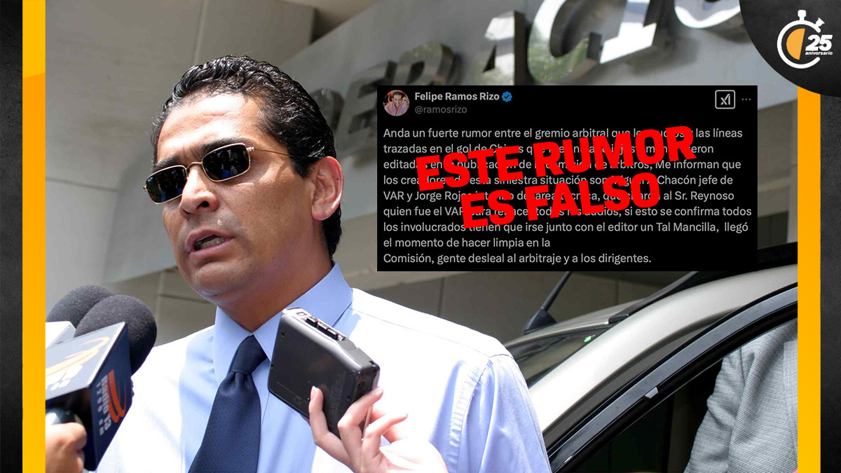 Felipe Ramos Rizo le respondió a la Comisión de Árbitros tras polémica