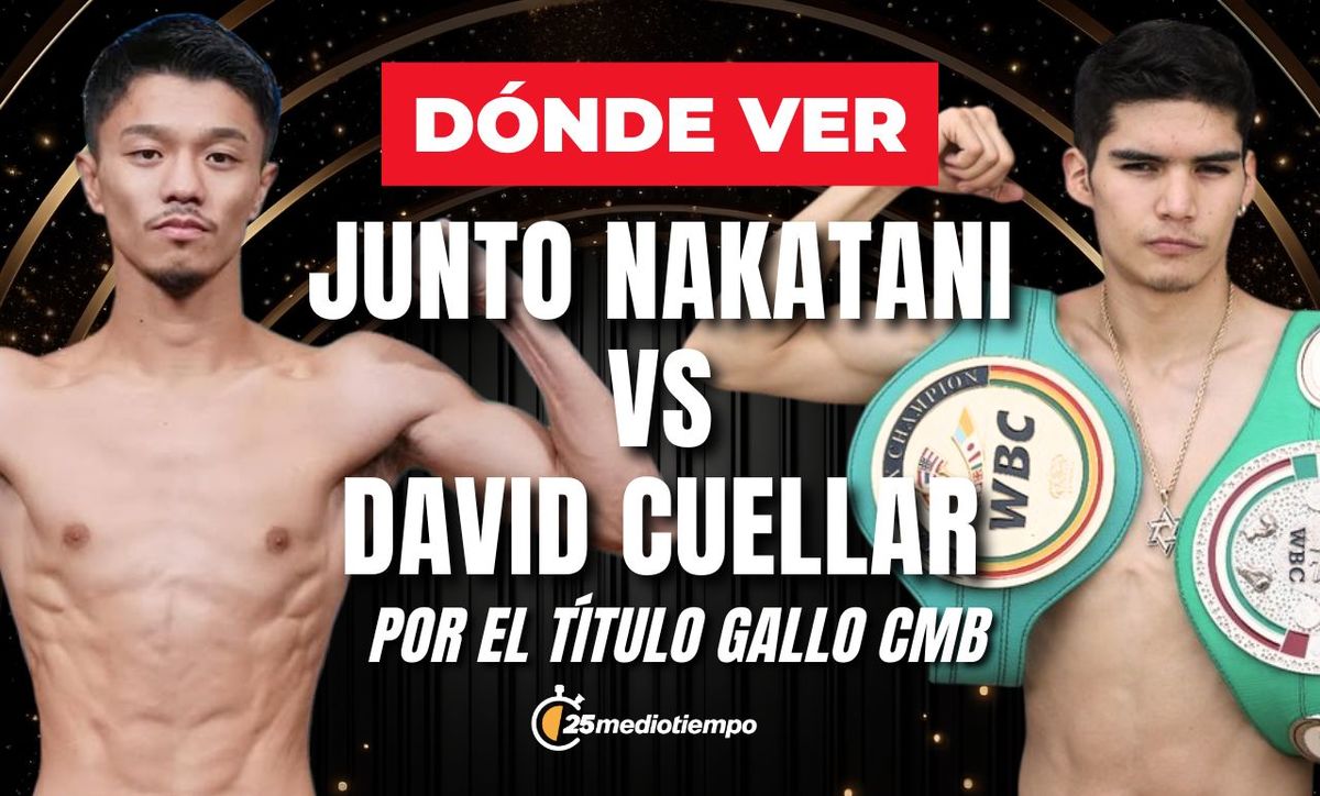 ¿Dónde VER Junto Nakatani vs. David Cuéllar? Horario y canal pelea box
