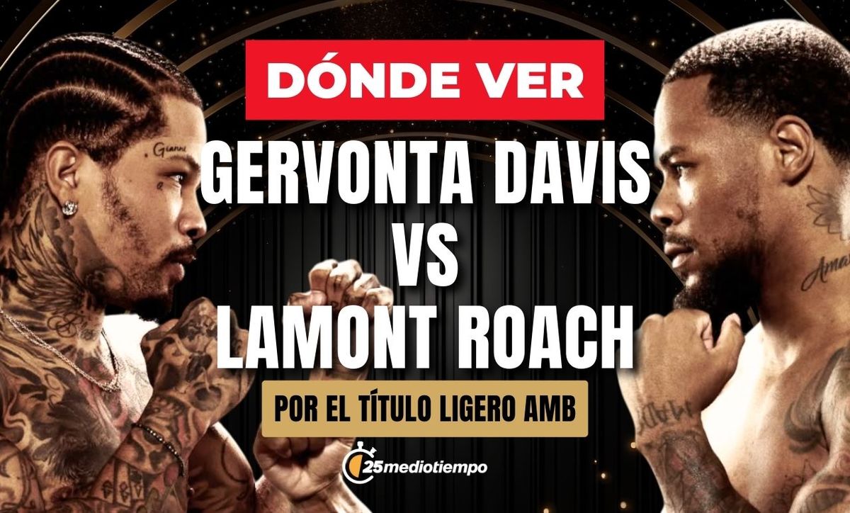 ¿A qué hora pelea Gervonta Davis vs Lamont Roach? VER pelea HOY