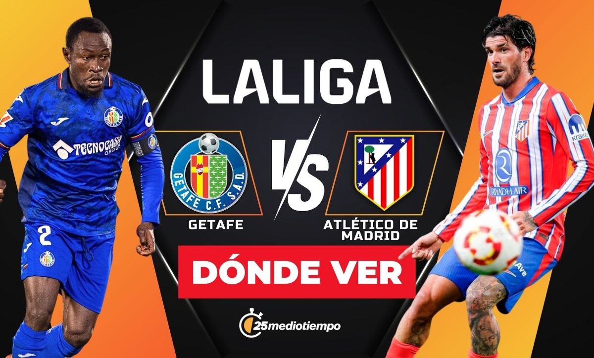 Getafe vs Atlético de Madrid EN VIVO. Transmisión GRATIS LaLiga 2025