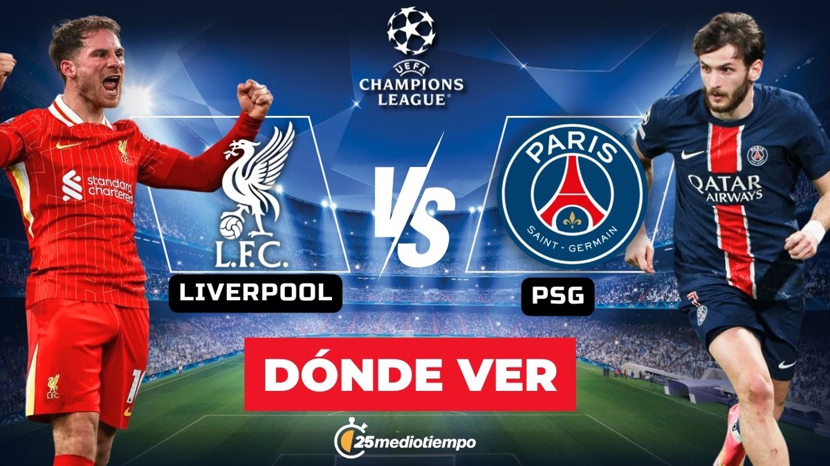 Dónde y a qué hora ver Liverpool vs PSG EN VIVO Vuelta UCL 2025