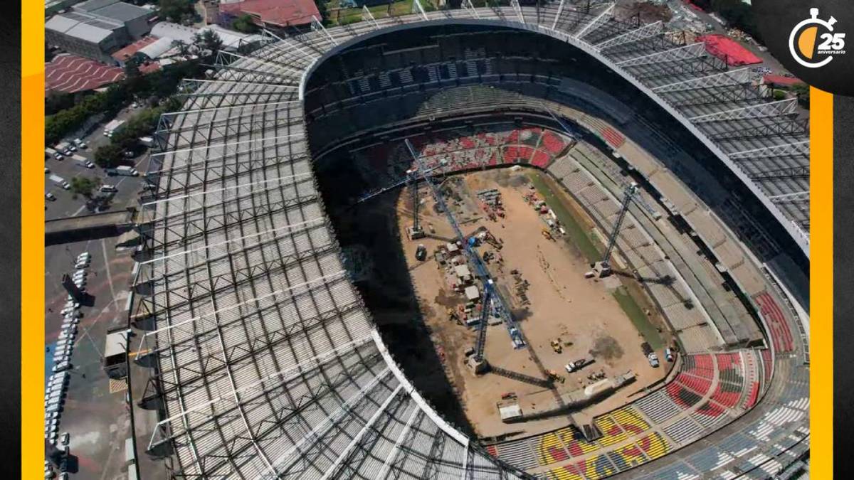 Revelan imágenes de la remodelación del Estadio Azteca para el Mundial