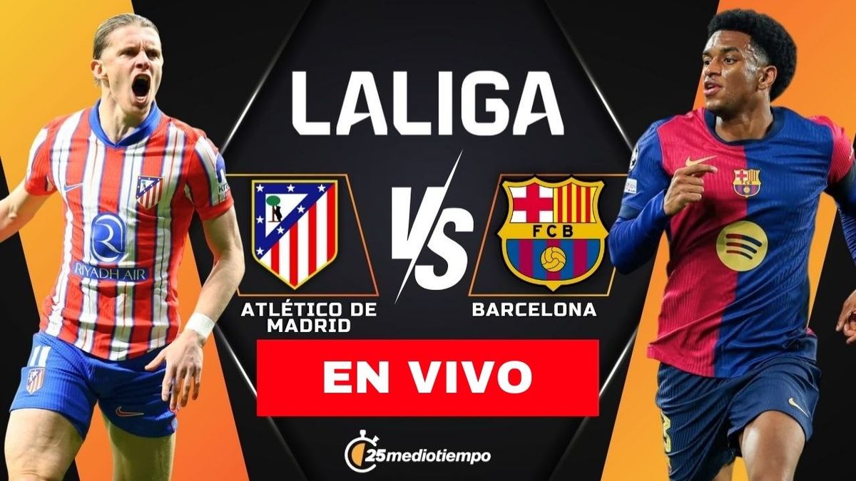 Dónde ver Atlético de Madrid vs Barcelona: horario y canal LaLiga 2025