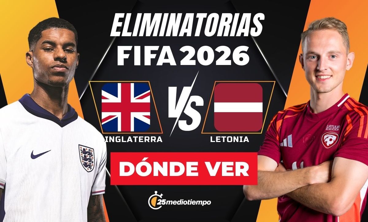 Dónde ver Inglaterra vs Letonia: horario Eliminatorias Mundial 2026
