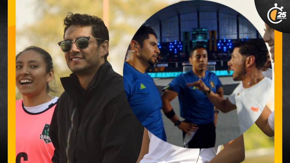 Ángel Reyna perdió el control con el árbitro de la Kings League