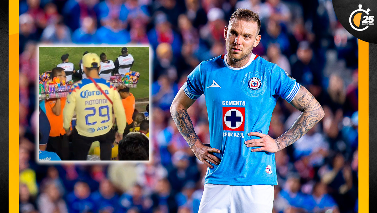 Aficionado del América luce playera con número y apellido de Rotondi
