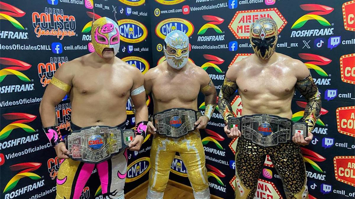 Místico, Máscara Dorada y Neón, nuevo campeones mundiales en tríos