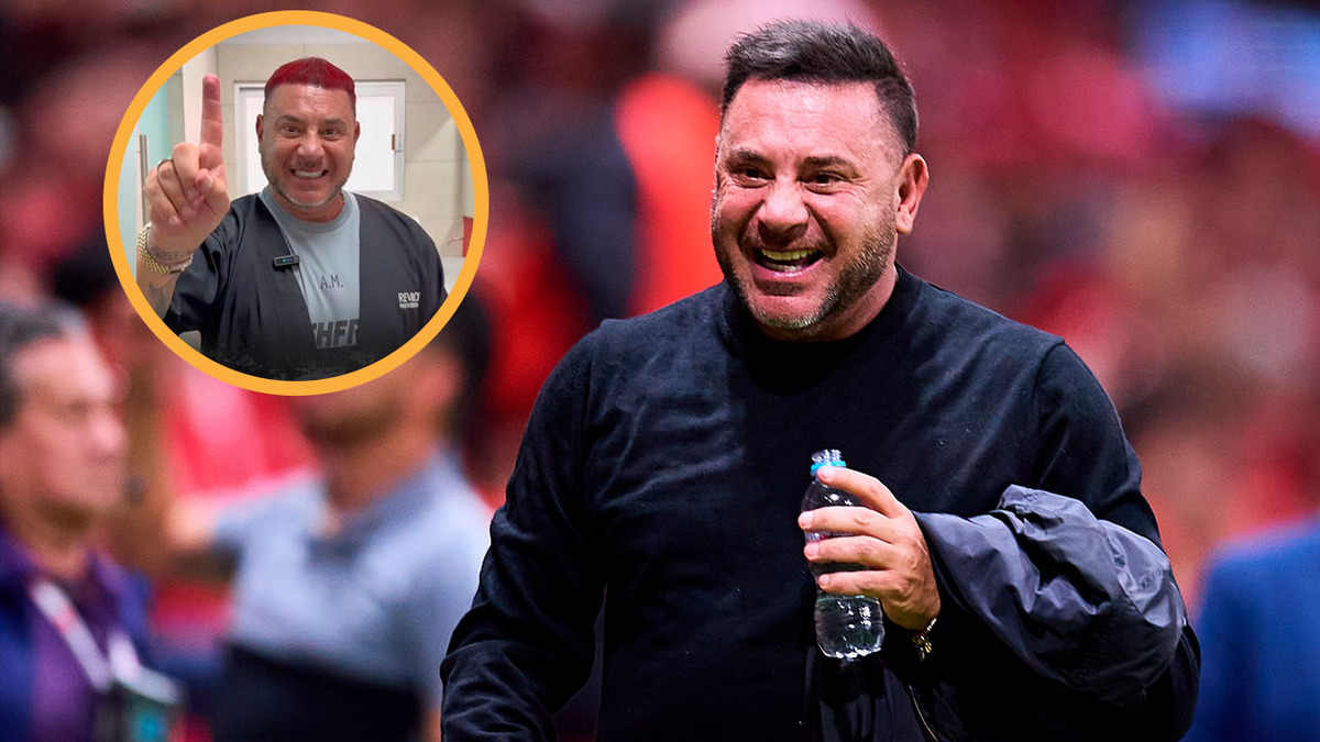 Turco Mohamed cumple apuesta y se pinta el cabello de rojo