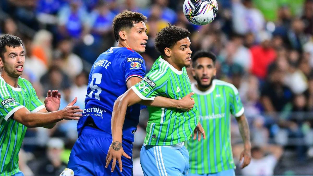 Cruz Azul recibe goleada ante Seattle en Leagues Cup
