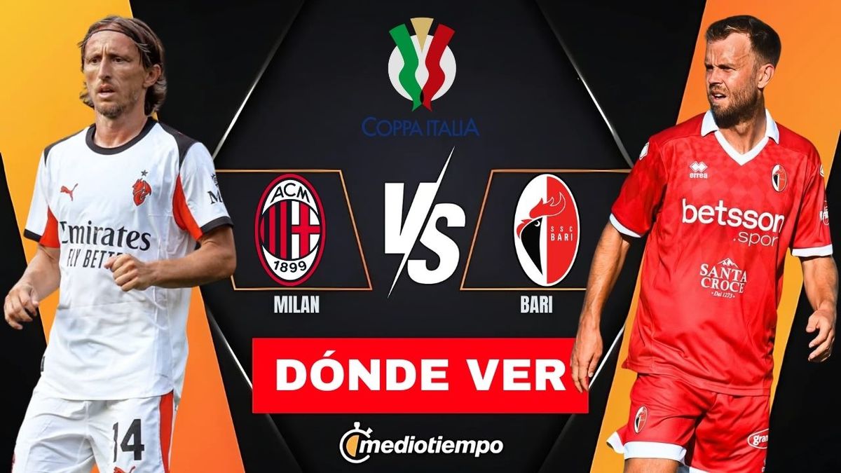 ¿A qué hora juega Milan vs Bari? Horario y canal partido Santi Gimenez