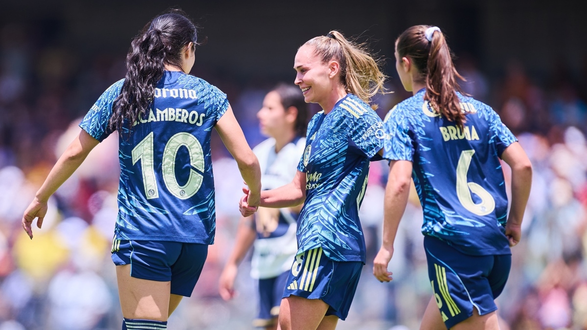 Resumen del partido Pumas vs América (2-3) Liga MX Femenil. GOLES"