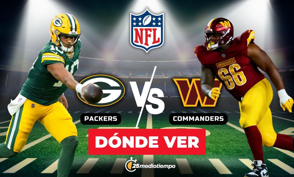 Packers vs. Commanders: dónde y a qué hora ver EN VIVO Semana 2