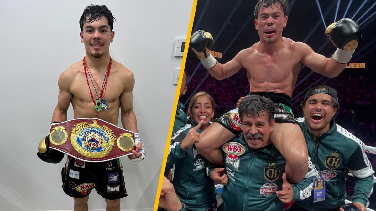 'Chispa' Medina recibió su cinturón de campeón