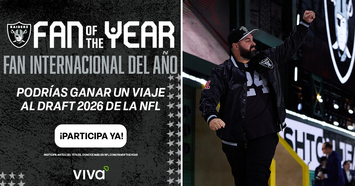 ¿Cómo participar para ser el Fan Internacional del Año de los Raiders?