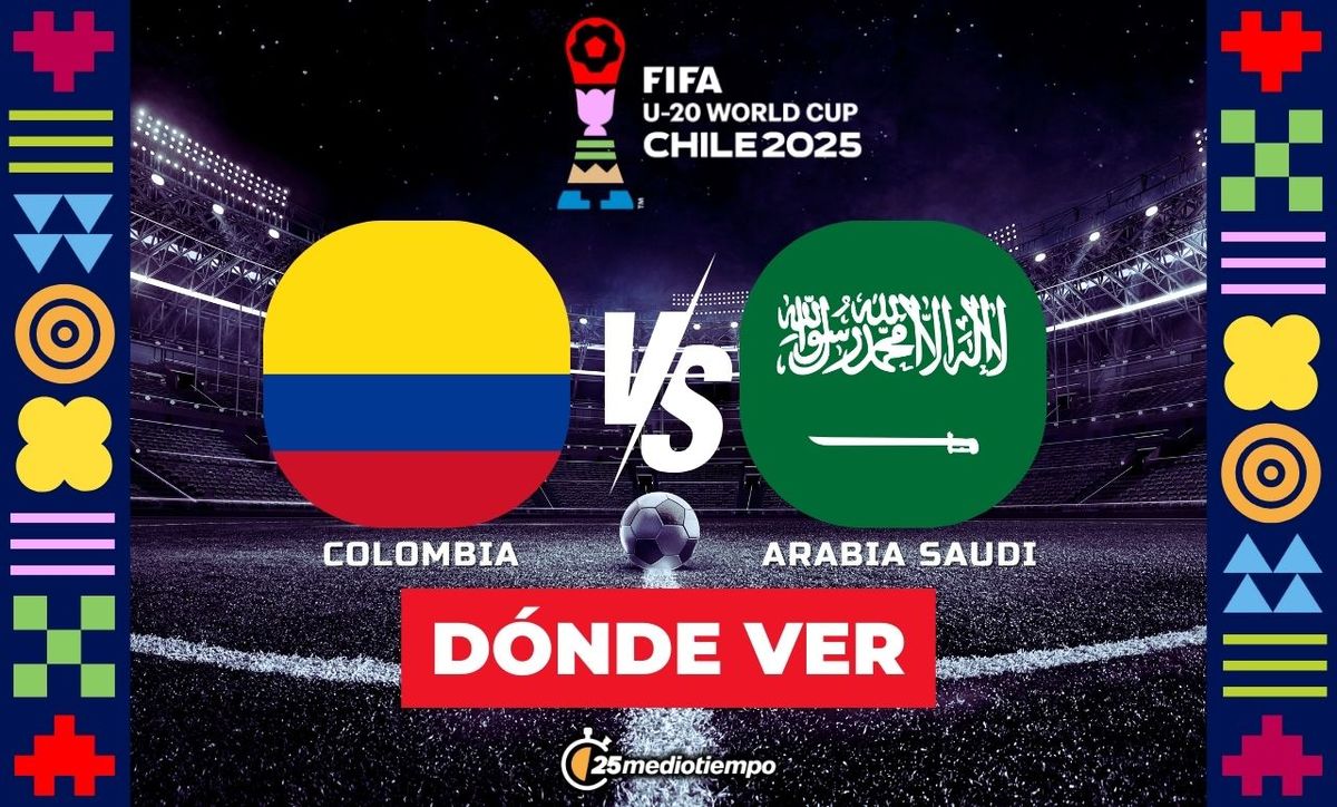A qué hora y dónde ver Colombia vs Arabia Saudita: Mundial Sub-20 2025