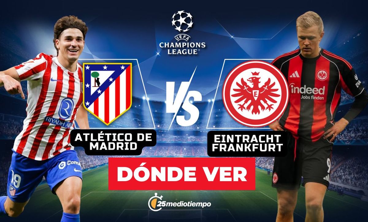 Atlético Madrid vs. Frankfurt: dónde y a qué hora ver EN VIVO J2 UCL