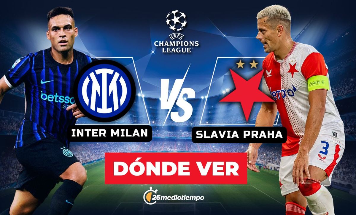 Inter vs Slavia Praga: horario y CANAL partido Champions HOY