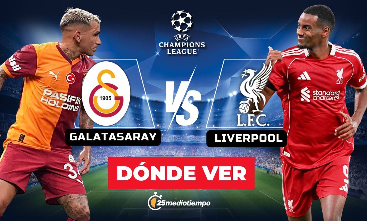 Galatasaray vs Liverpool: horario y transmisión en Champions League