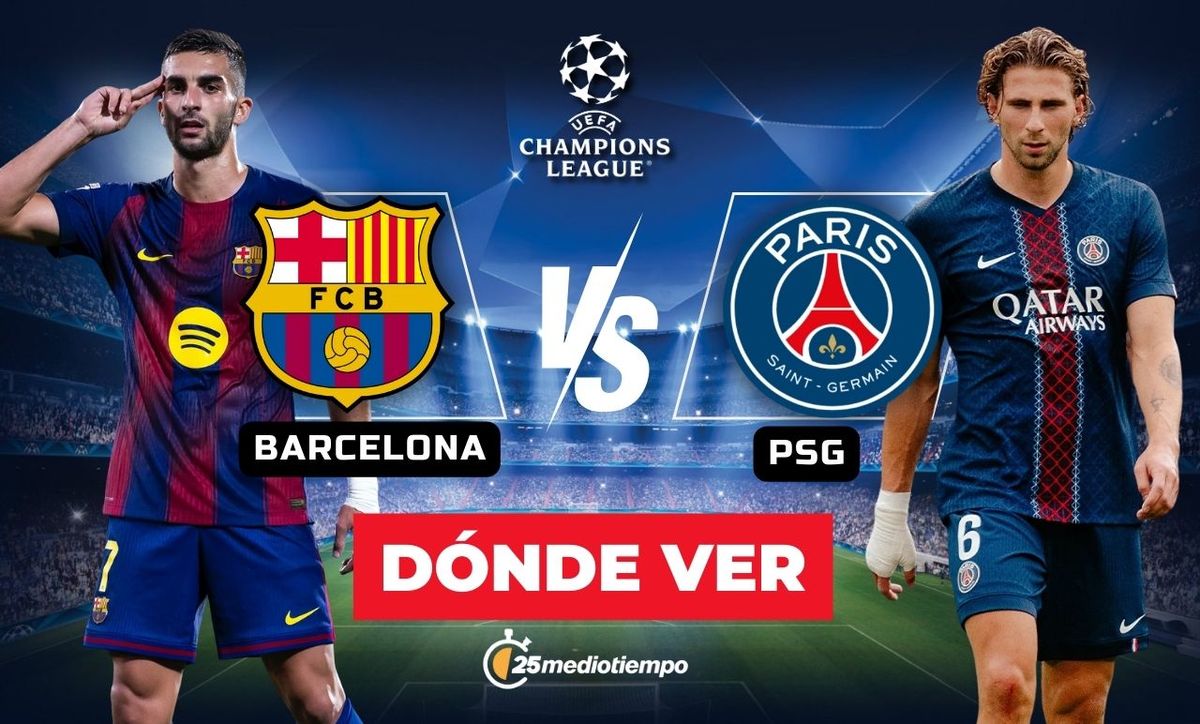 Barcelona vs. PSG: dónde y a qué hora ver EN VIVO Champions League