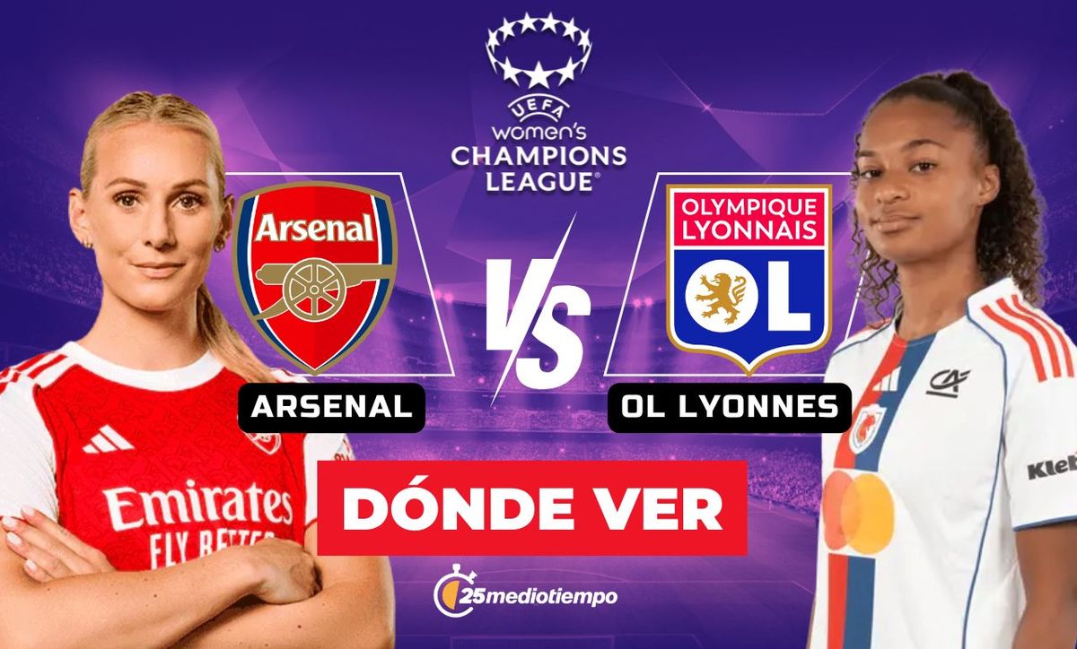 Arsenal vs. Lyon Femenino: dónde y a qué hora ver EN VIVO J1 UWCL