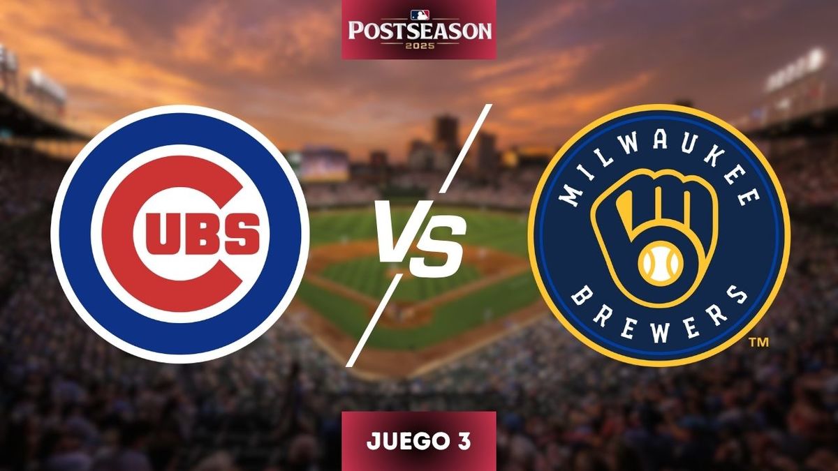 Cubs vs Brewers: horario, canal y detalles del Juego 3 de la Serie