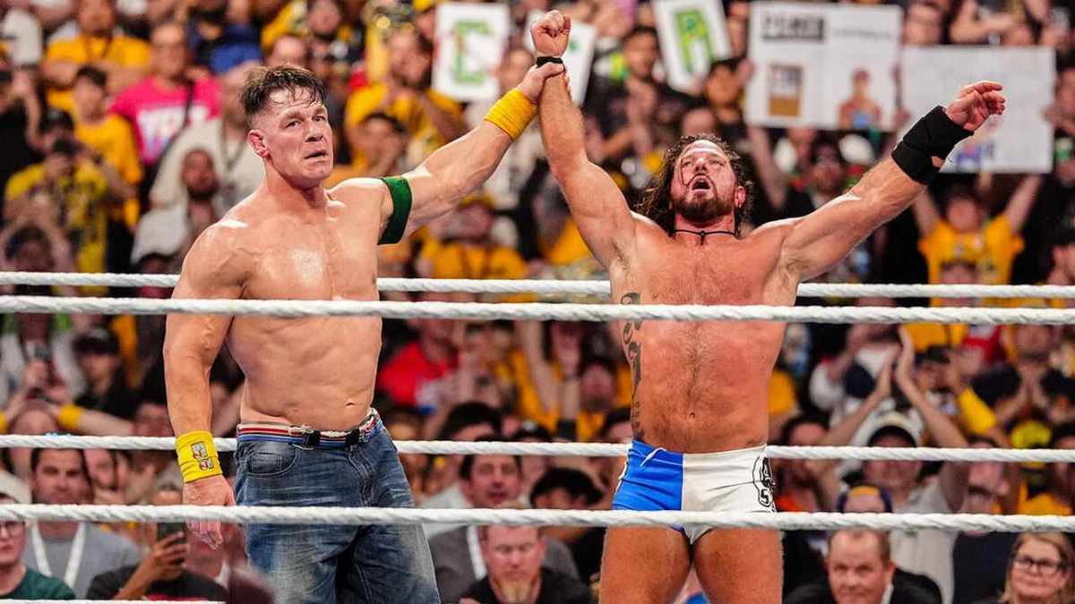 John Cena venció a AJ Styles en Crown Jewel