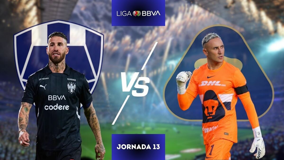 Monterrey vs Pumas: horario y dónde ver el partido de la jornada 13