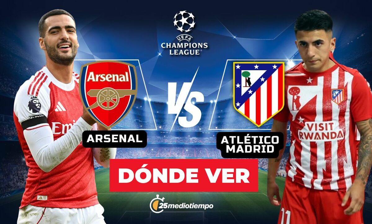 Arsenal vs. Atlético de Madrid: dónde y a qué hora ver EN VIVO